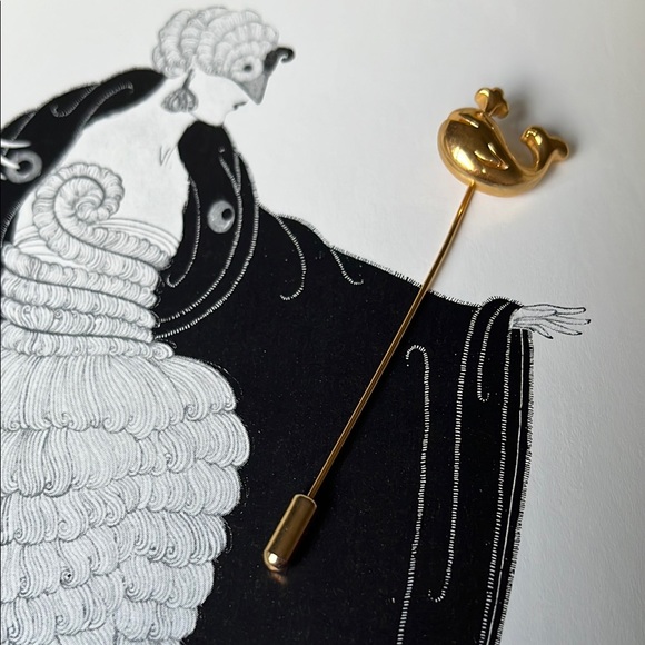 Trifari | Jewelry | Trifari Gold Whale Stick Pin | Poshmark